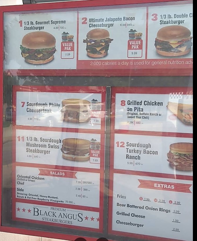 Menu for Spangles | Burgers, Western-style Breakfast and Hot Dogs